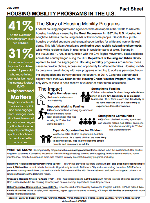 Housing Mobility Programs in the U.S. 2020 (PRRAC – Mobility Works ...